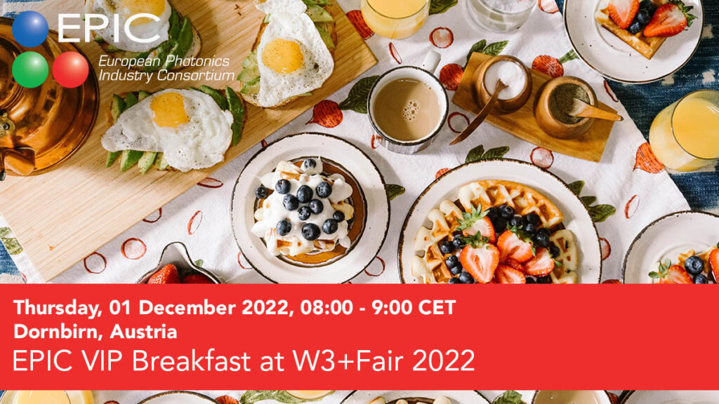 EPIC VIP Breakfast at W3+FAIR 2022 - EPIC Photonics
